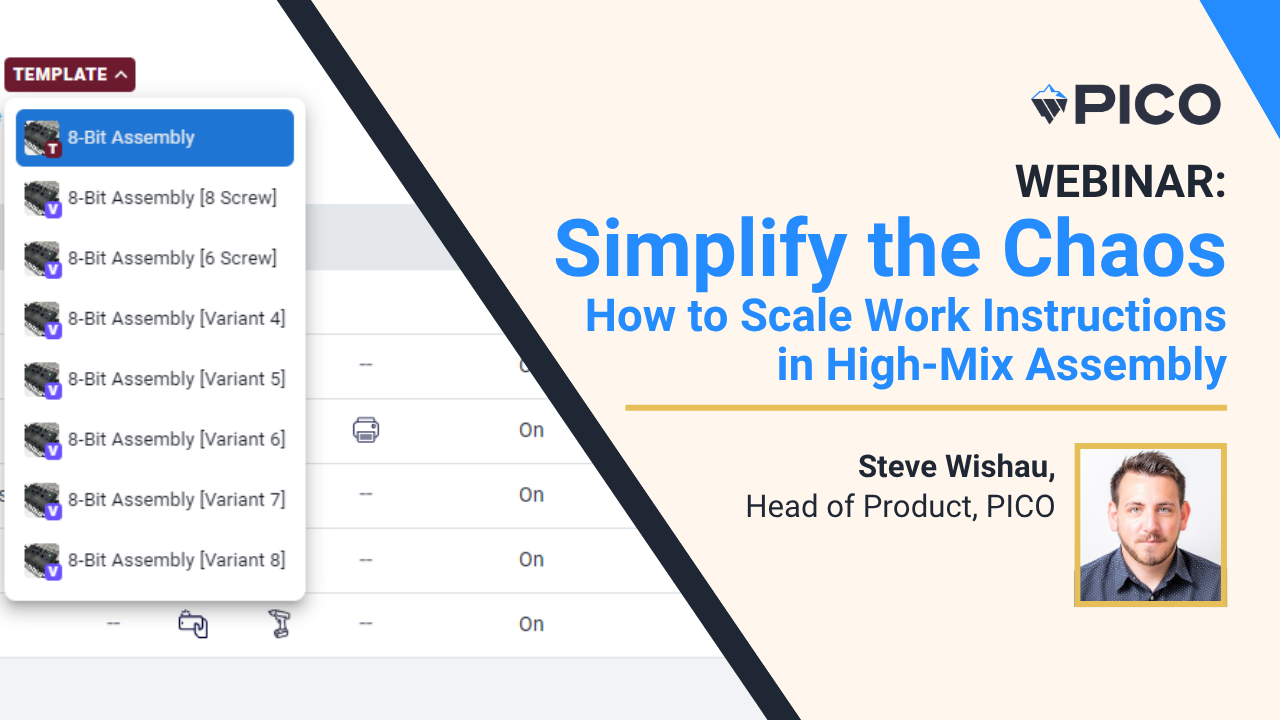 Automate Manufacturing Data Capture | PICO